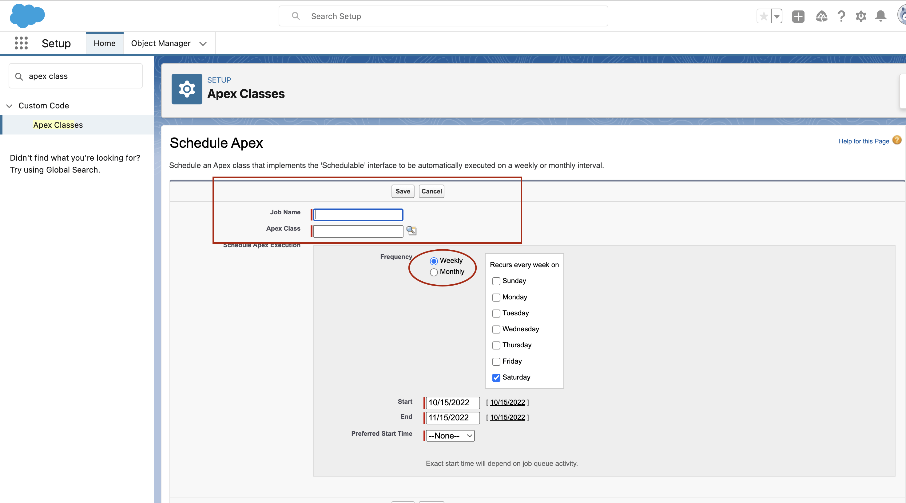 How to Schedule the Apex in Salesforce? » Panther Schools